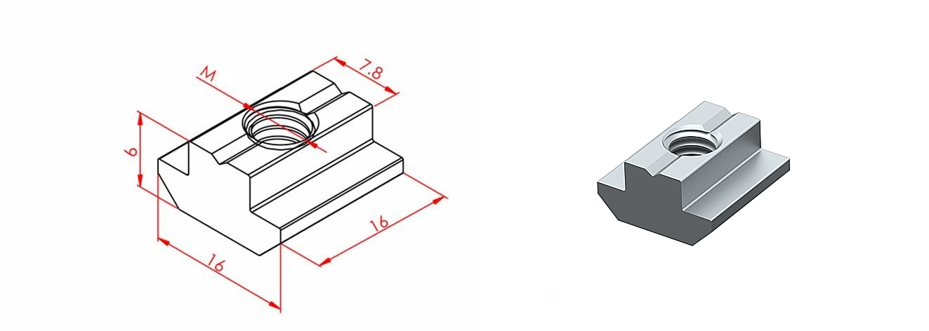 Nutensteine NUT 8 - Löwen-Mechanik GmbH